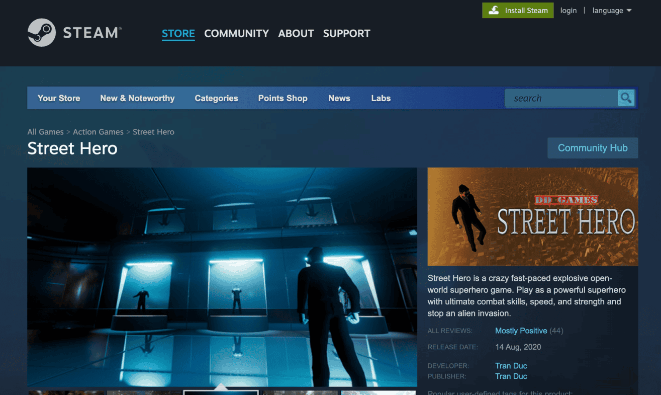 Street Hero Game